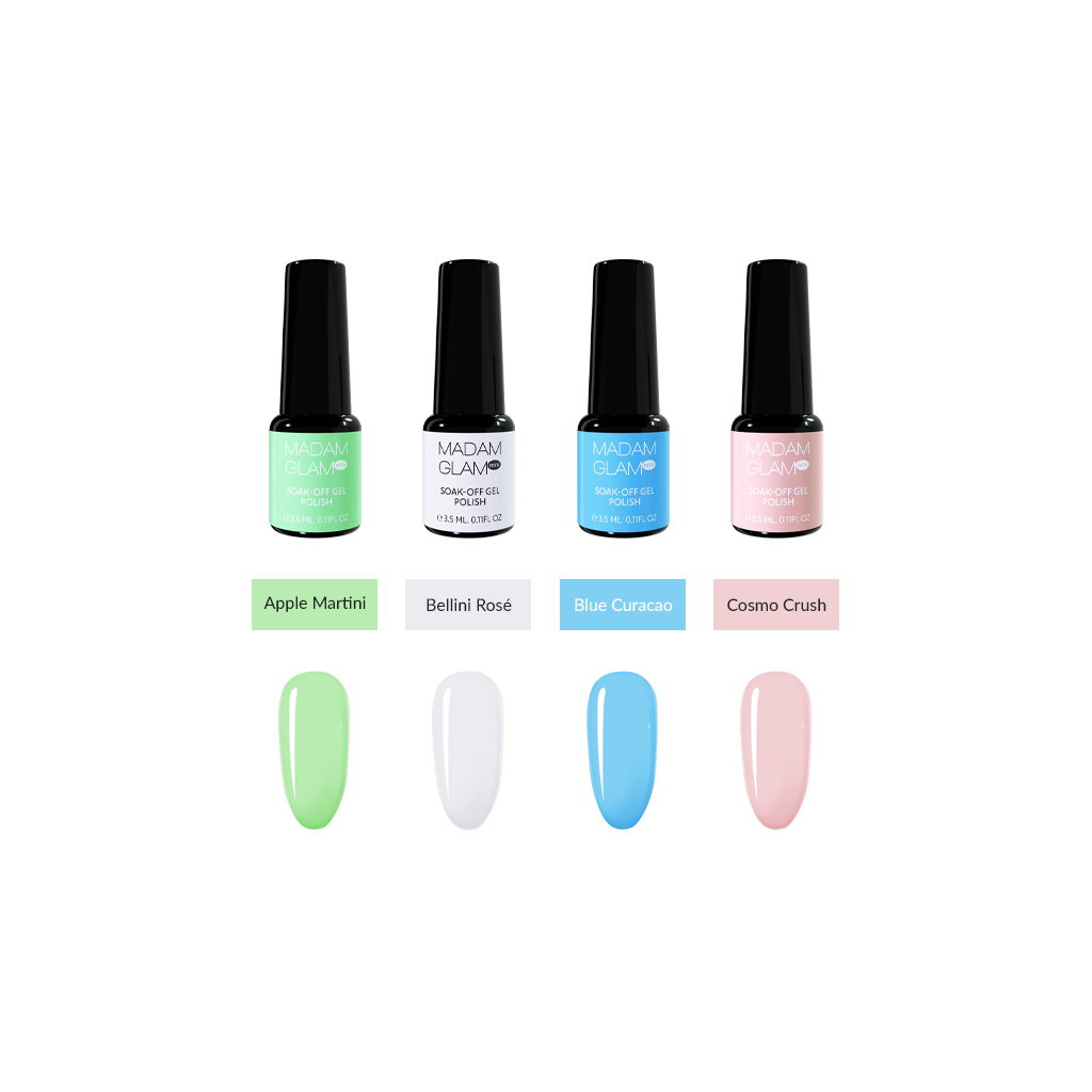 MINI Gels Bundle - Pastel Edition – Madam Glam Pro