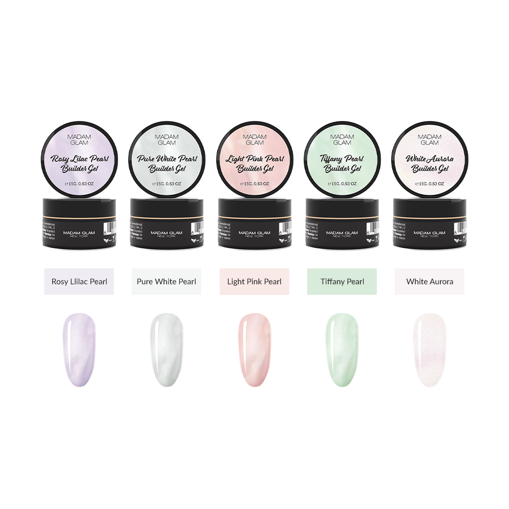 Pearlescent Builder Gels – Madam Glam Pro